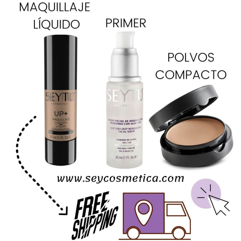 Maquillaje Compacto SEYTU ¡Resistente al agua y sudor!