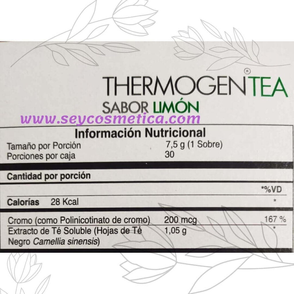 THERMOGEN TEA LIMÓN OMNILIFE ¿Para que sirve? Beneficios