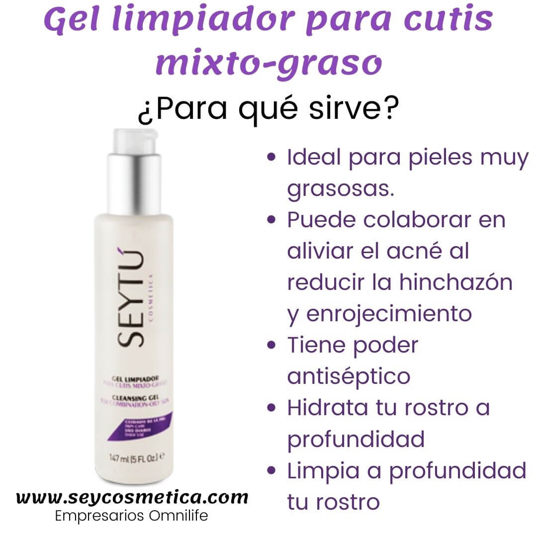 GEL LIMPIADOR PARA CUTIS MIXTO GRASO SEYTU